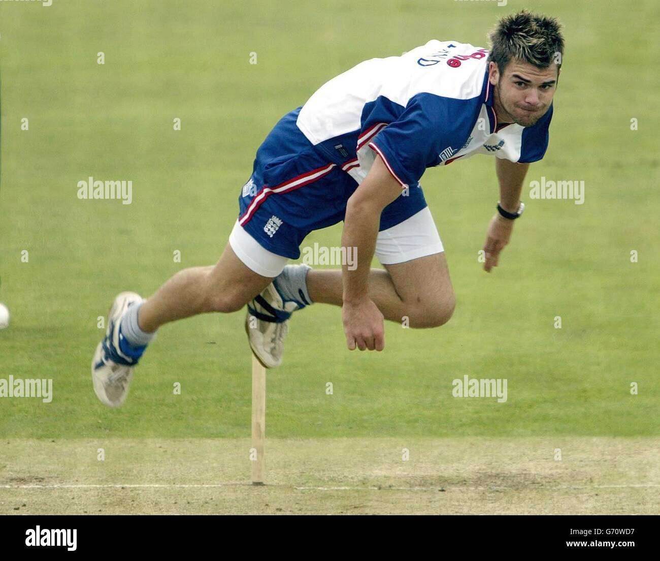 Jimmy Anderson - England Net Practice Stock Photo - Alamy
