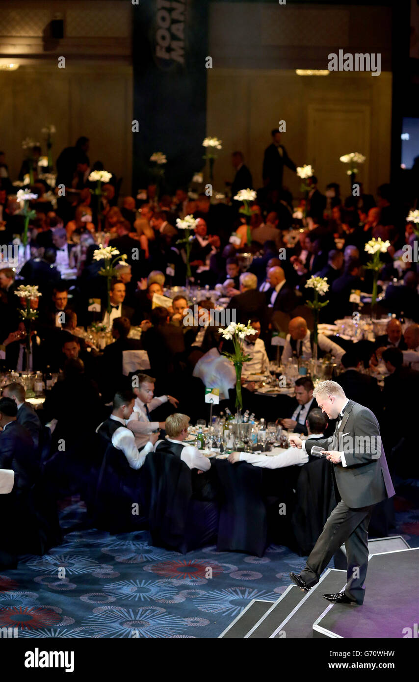 Steve Cole on stage during the PFA Player of the Year Awards 2014, at ...