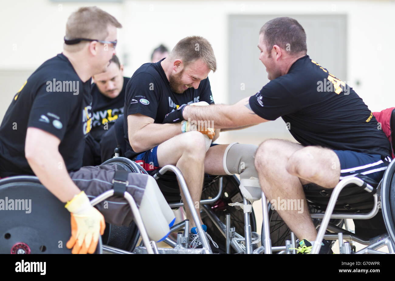 Military veterans playing murder ball in wheel-chairs at the Help For ...