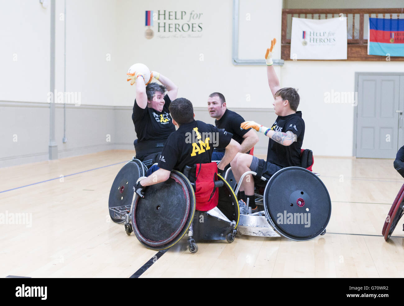 Prince Harry visit to Help for Heroes gym Stock Photo - Alamy