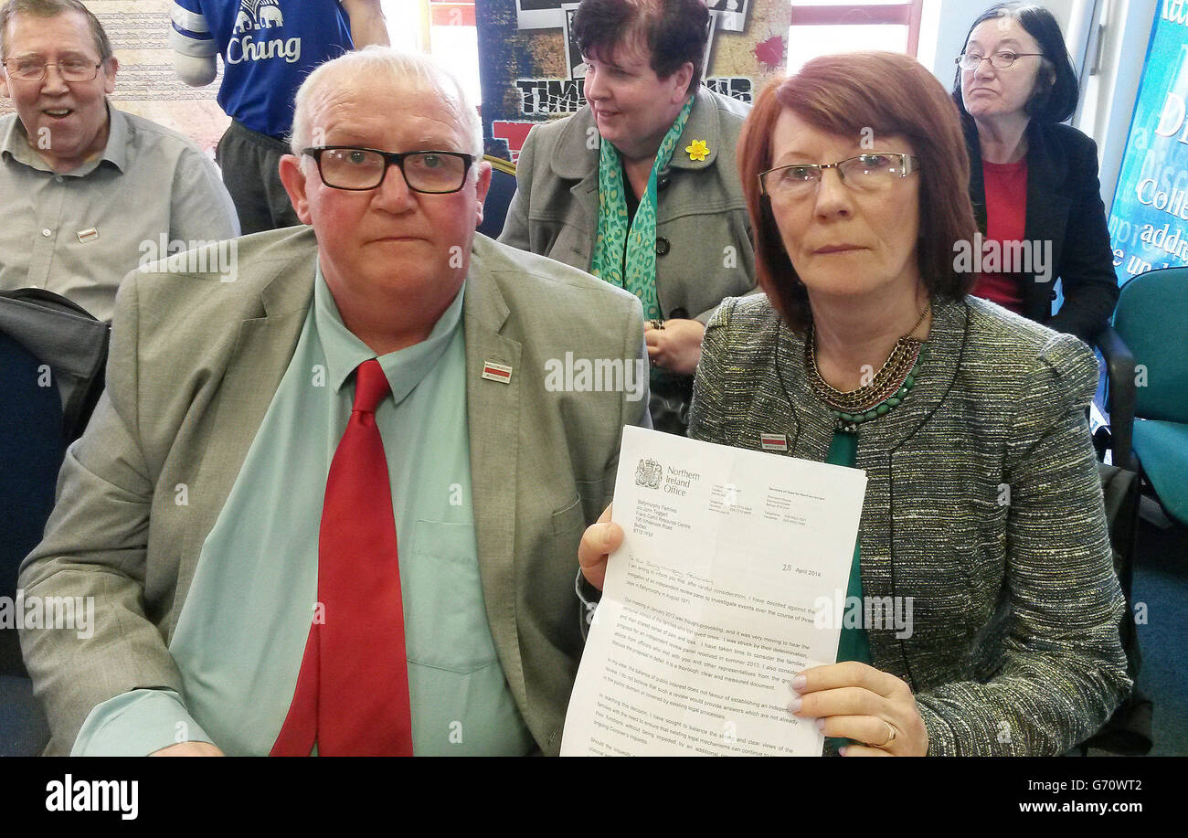 Ballymurphy probe calls rejected Stock Photo - Alamy