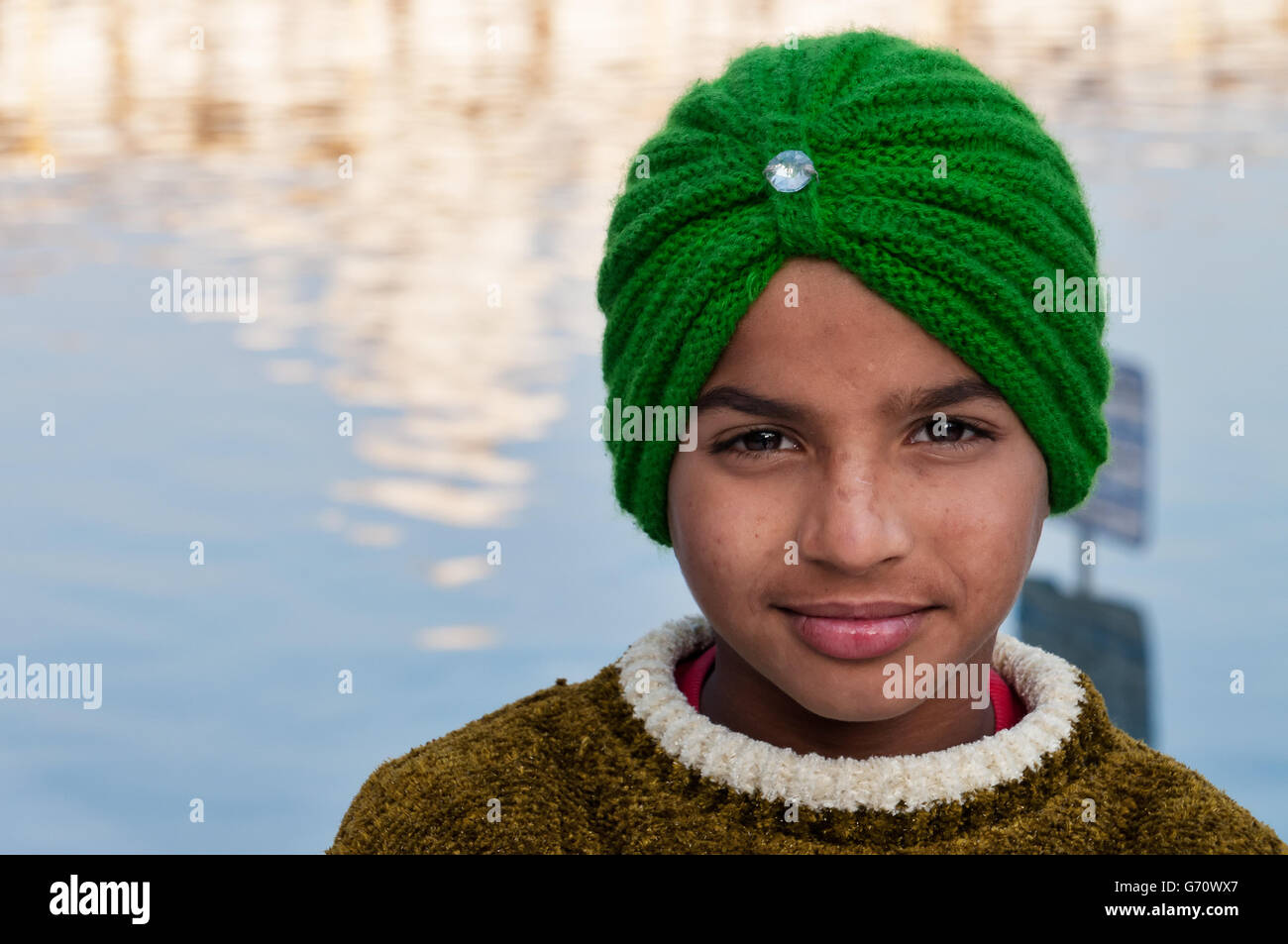 Unidentified Indian Sikh boy in Golden Temple (Harmandir Sahib also ...