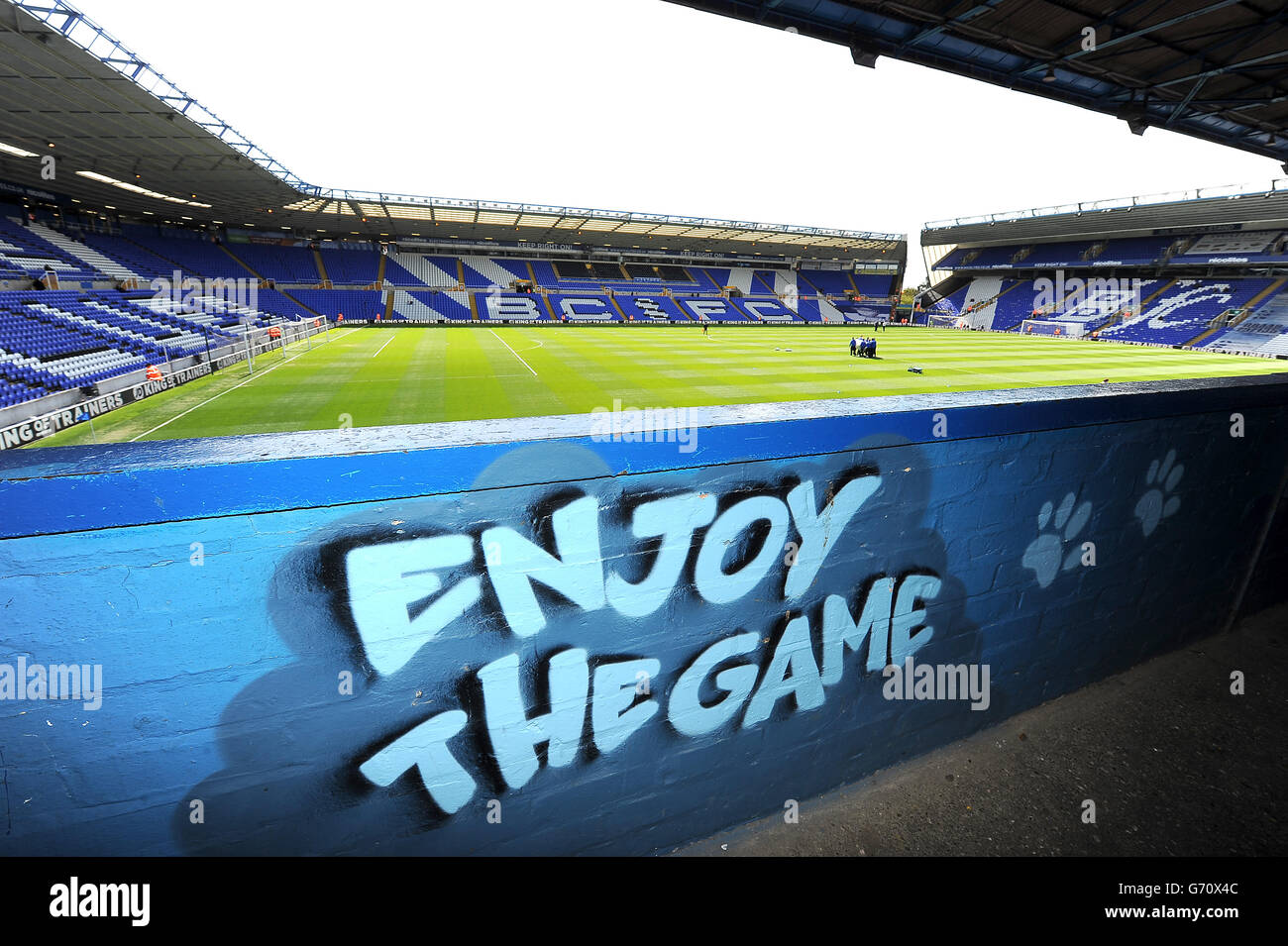 A general view of St Andrew's Stadium, home of Birmingham City Stock ...