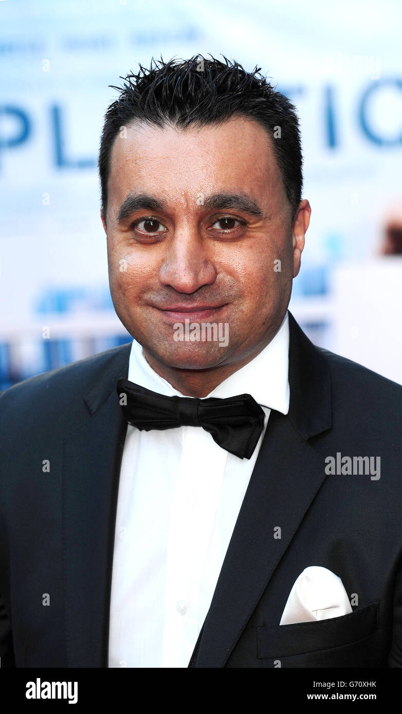 Saqib Ahmed attending the premiere of Plastic at the Odeon West End ...