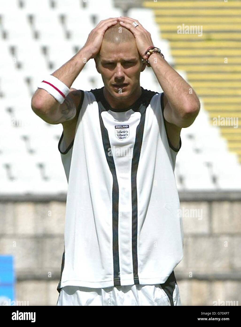 Euro 2004 England Training Stock Photo - Alamy
