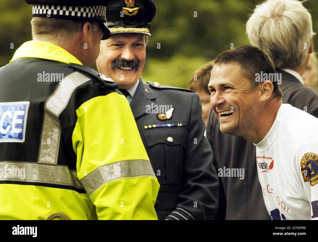 Ex-army officer Chris Moon,who lost his arm and leg in a landmine blast ...