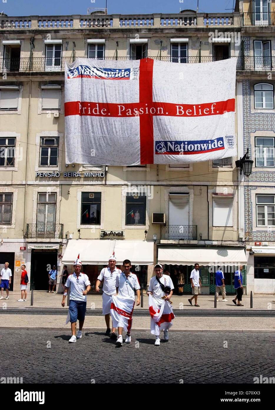 Football euro2004 flag hi-res stock photography and images - Alamy