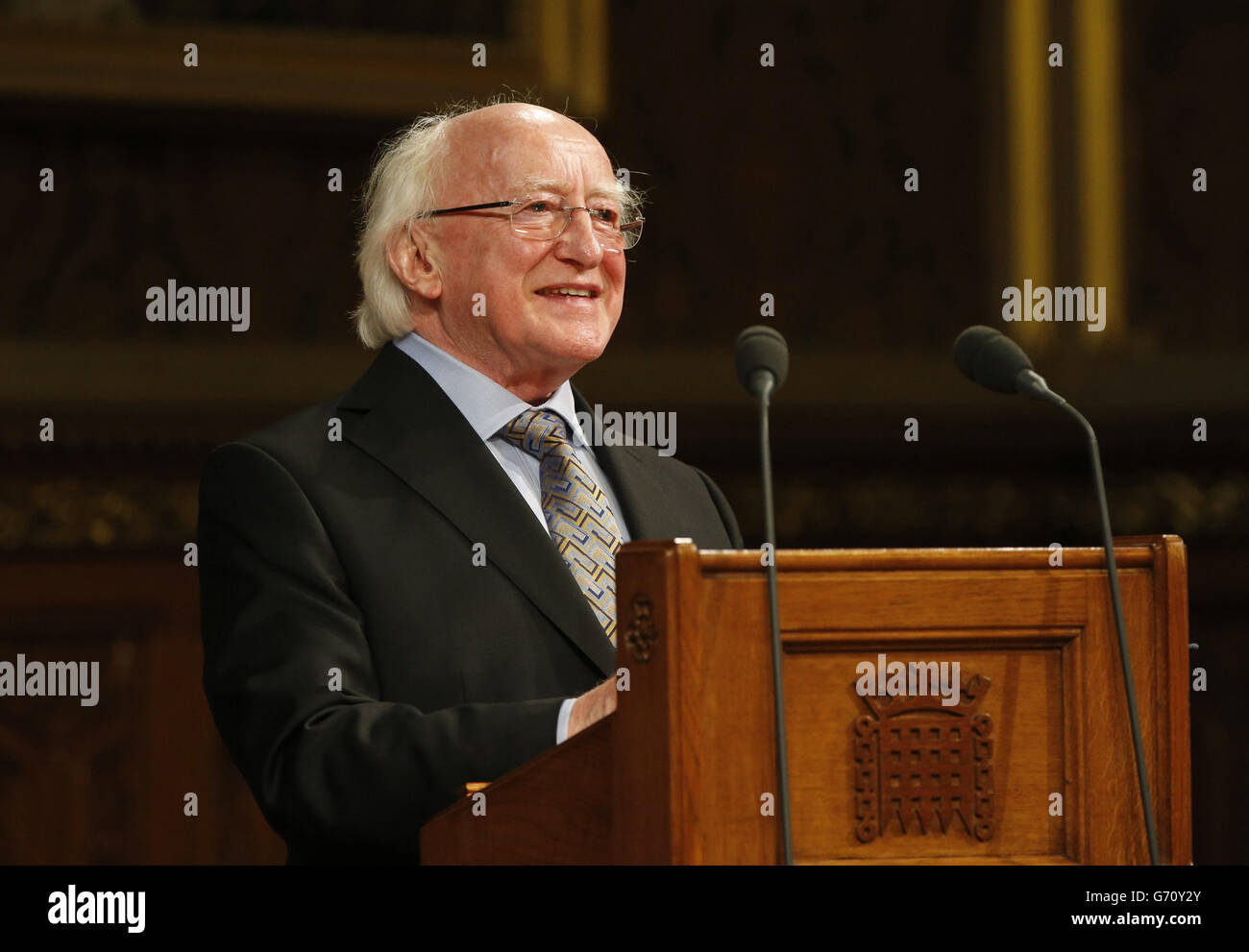 President ireland michael higgins delivers hi-res stock photography and ...