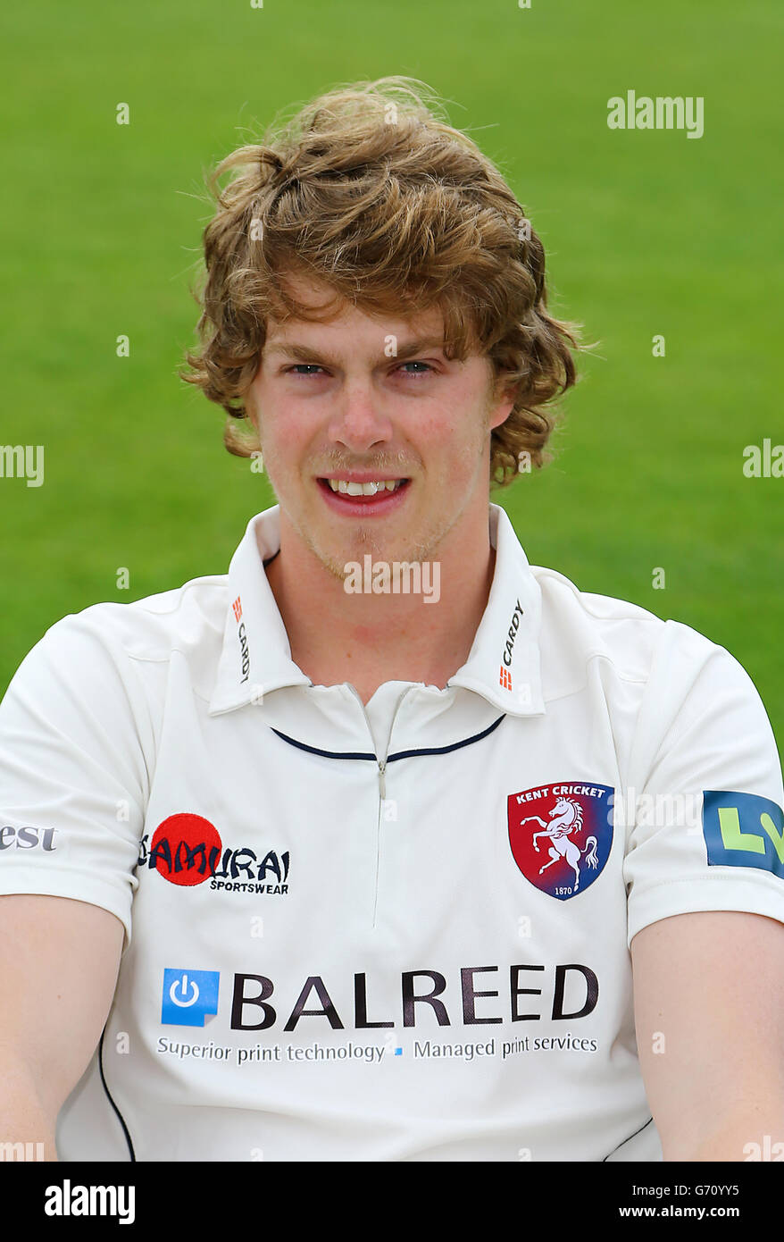 Sam Northeast during the media day at the St Lawrence Ground ...