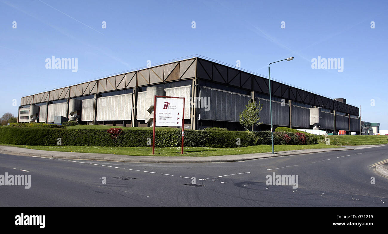 A general view of the Imperial Tobacco factory in Nottingham, after the ...