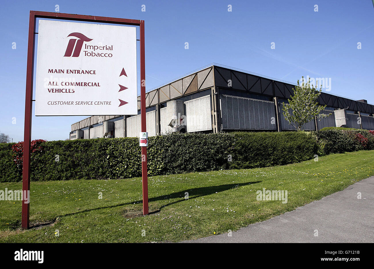 A general view of the Imperial Tobacco factory in Nottingham, after the ...