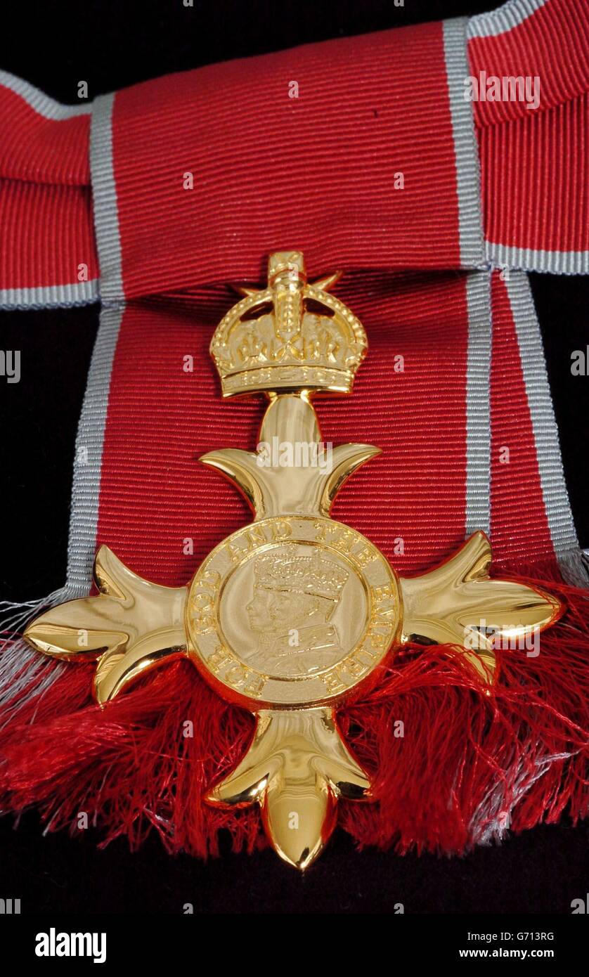 A female Officer of the Order of the British Empire (OBE) is ...