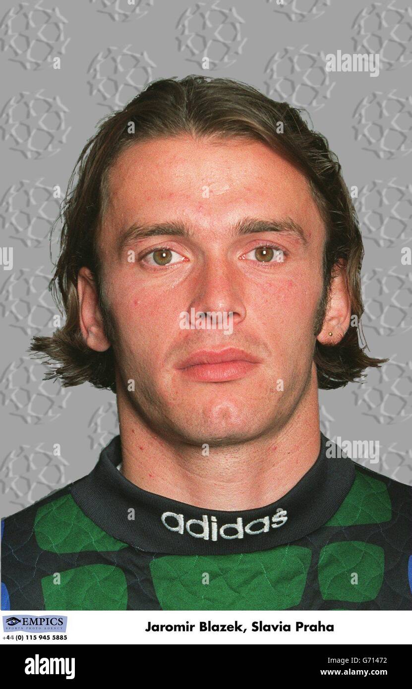 Jaromir Blazek, Slavia Prahar, UEFA Champions League 1996/7 - Soccer ...