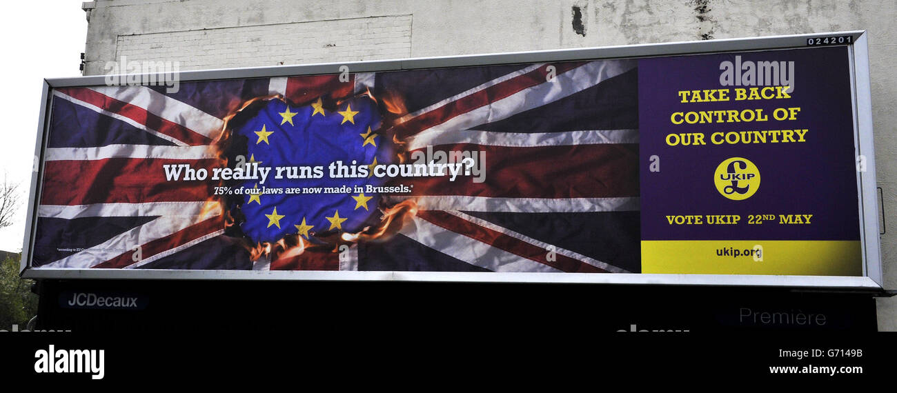 Ukip poster campaign Stock Photo - Alamy