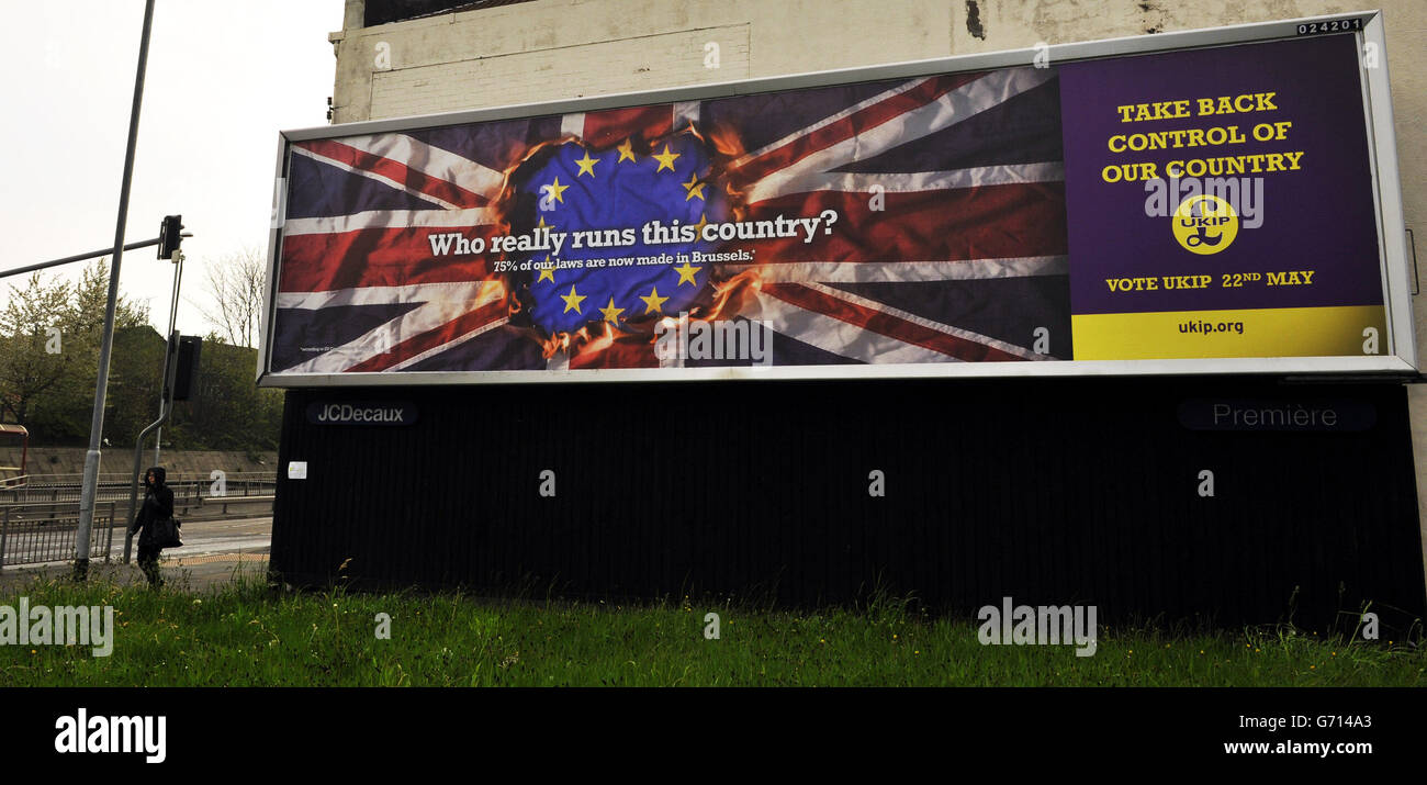 Ukip poster campaign Stock Photo - Alamy