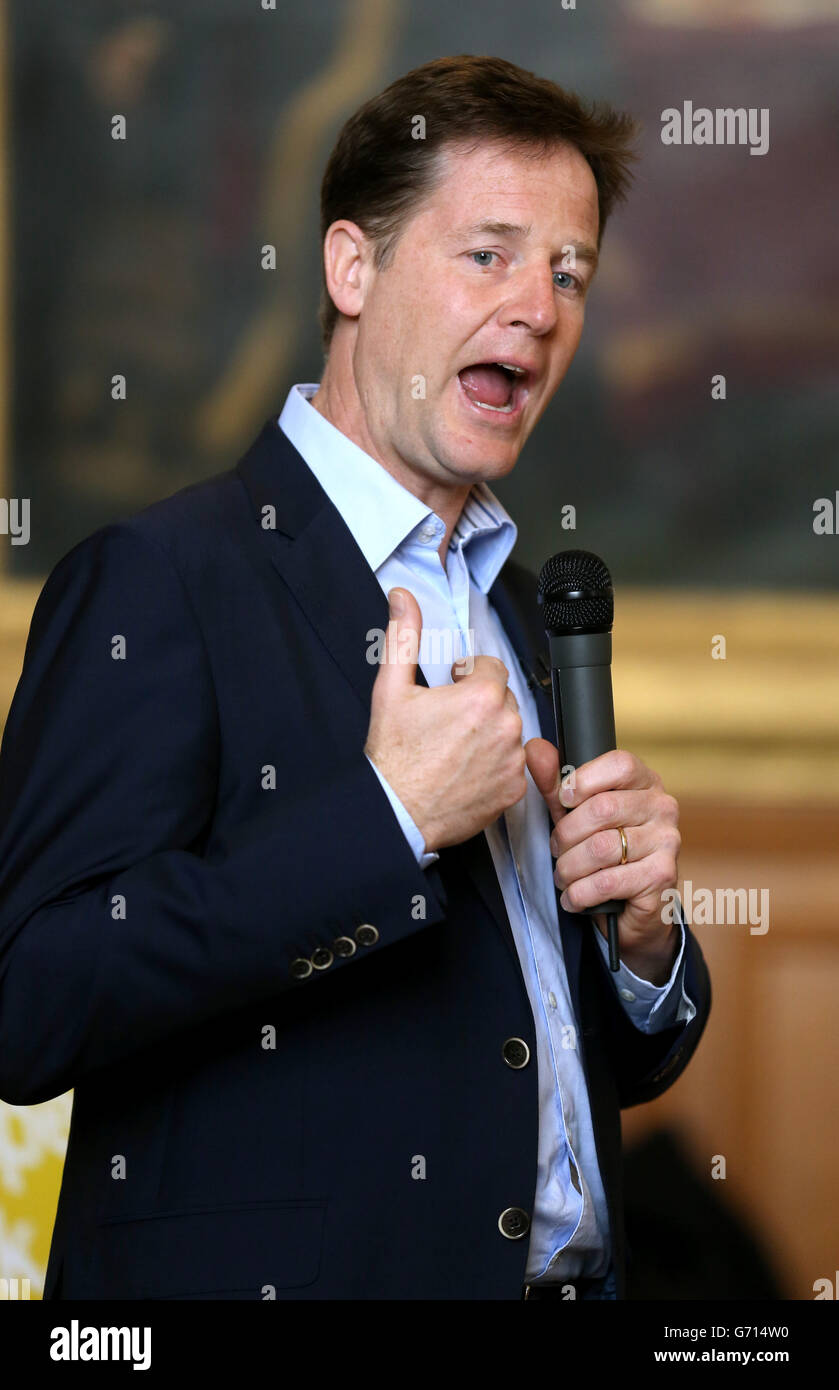 Lib Dem European election campaign launch Stock Photo - Alamy