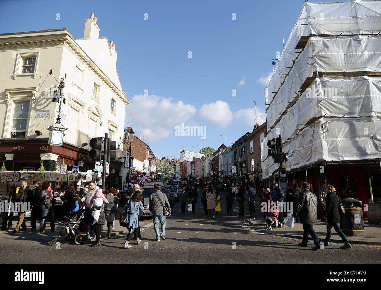 A view of Portobello Road in Notting Hill, London Stock Photo - Alamy