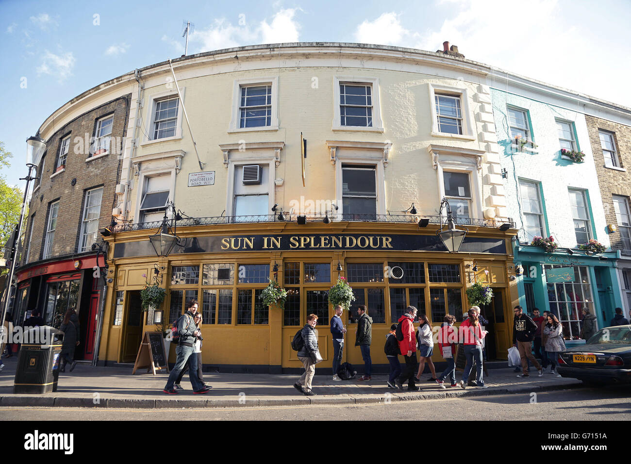 The Sun In Splendour pub on Portobello Road in Notting Hill, London ...