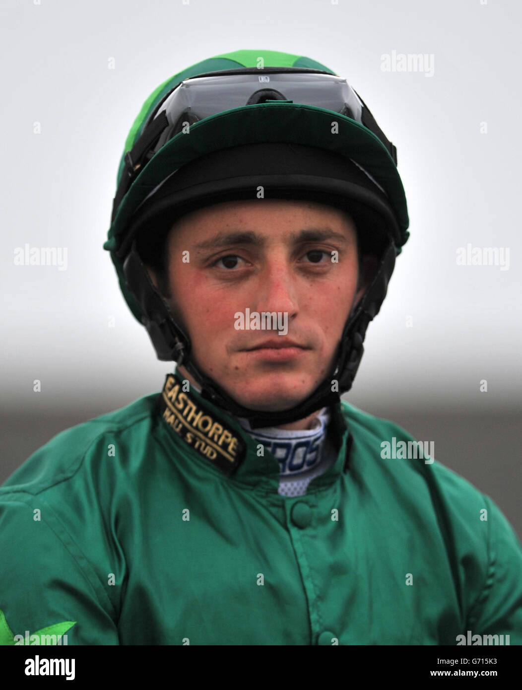 Horse Racing - Southwell Racecourse. Jockey Duran Fentiman Stock Photo ...