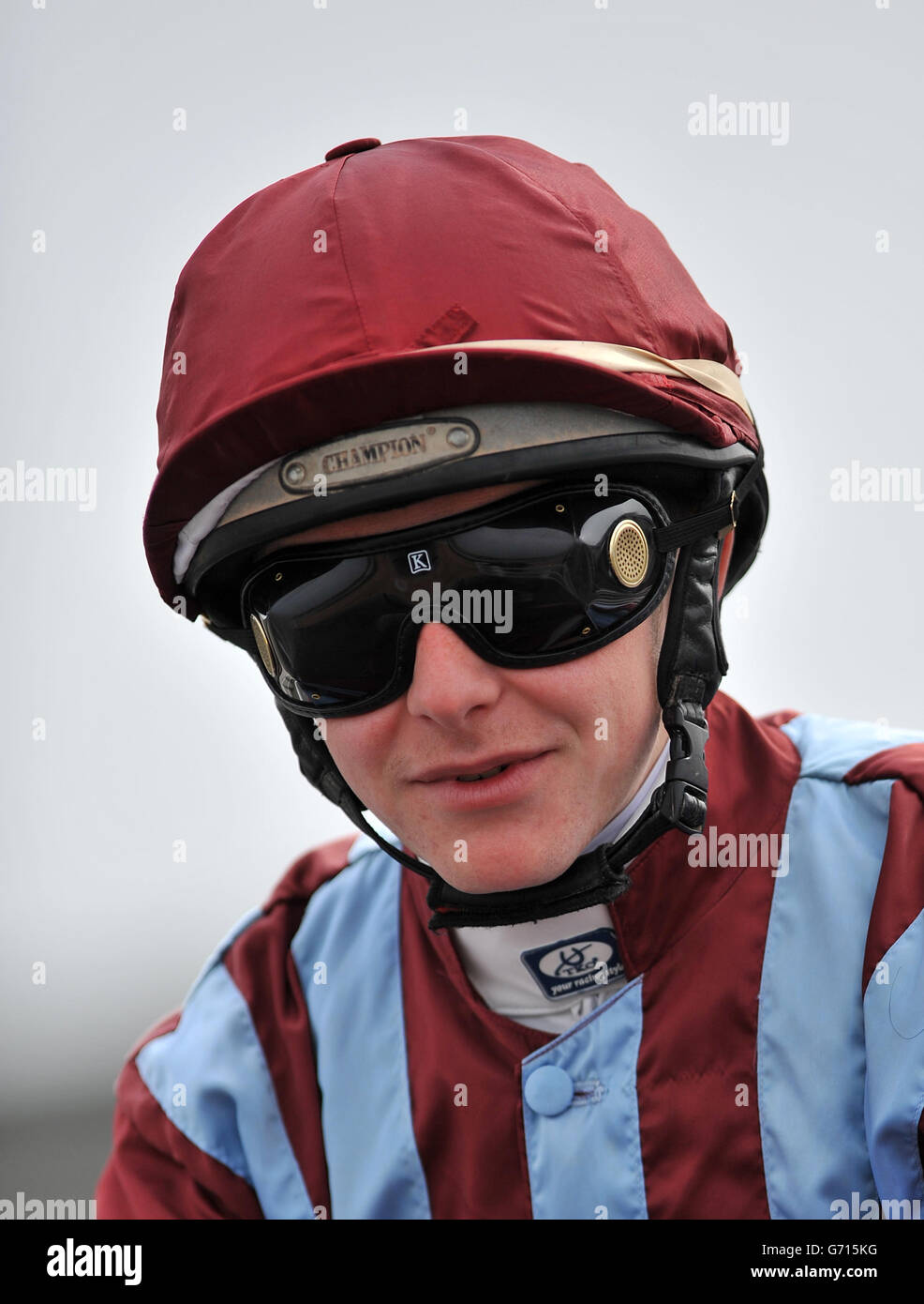 Horse Racing - Southwell Racecourse. Jockey Matthew Hopkins Stock Photo ...