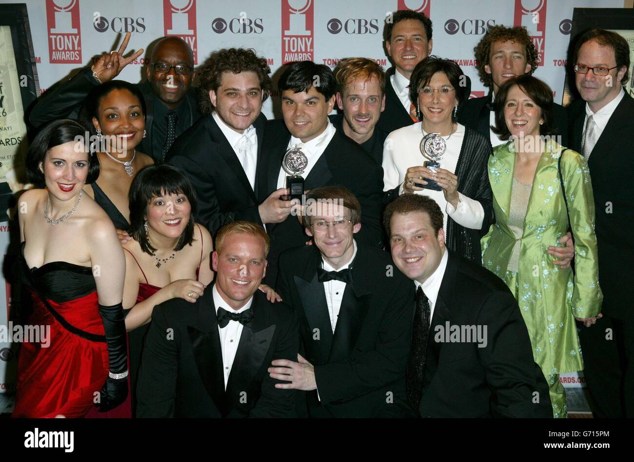 The cast of Avenue Q during the 2004 Tony Awards at Radio City Music ...