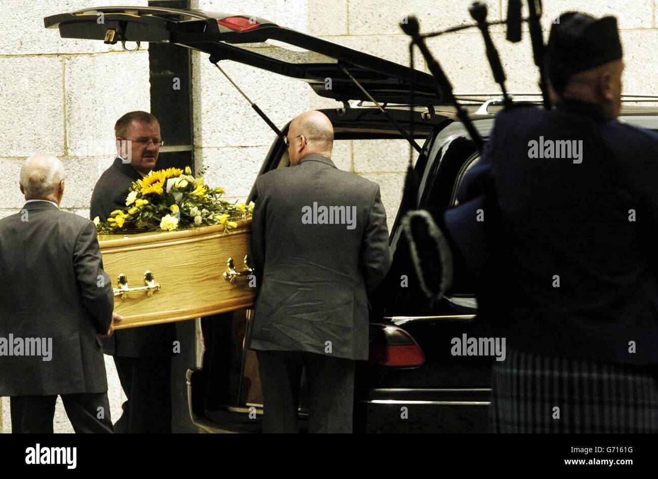 The funeral of Alastair McLaren at Morton Hall Crematorium, Edinburgh ...