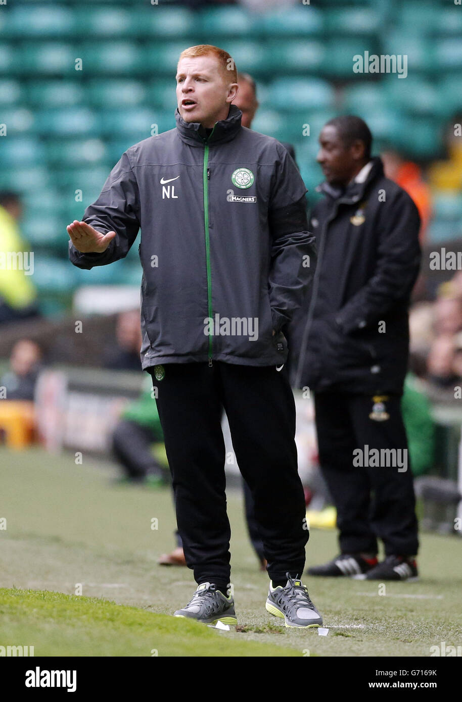 Celtic Manager Neil Lennon Scottish Premier League match at Celtic Park ...