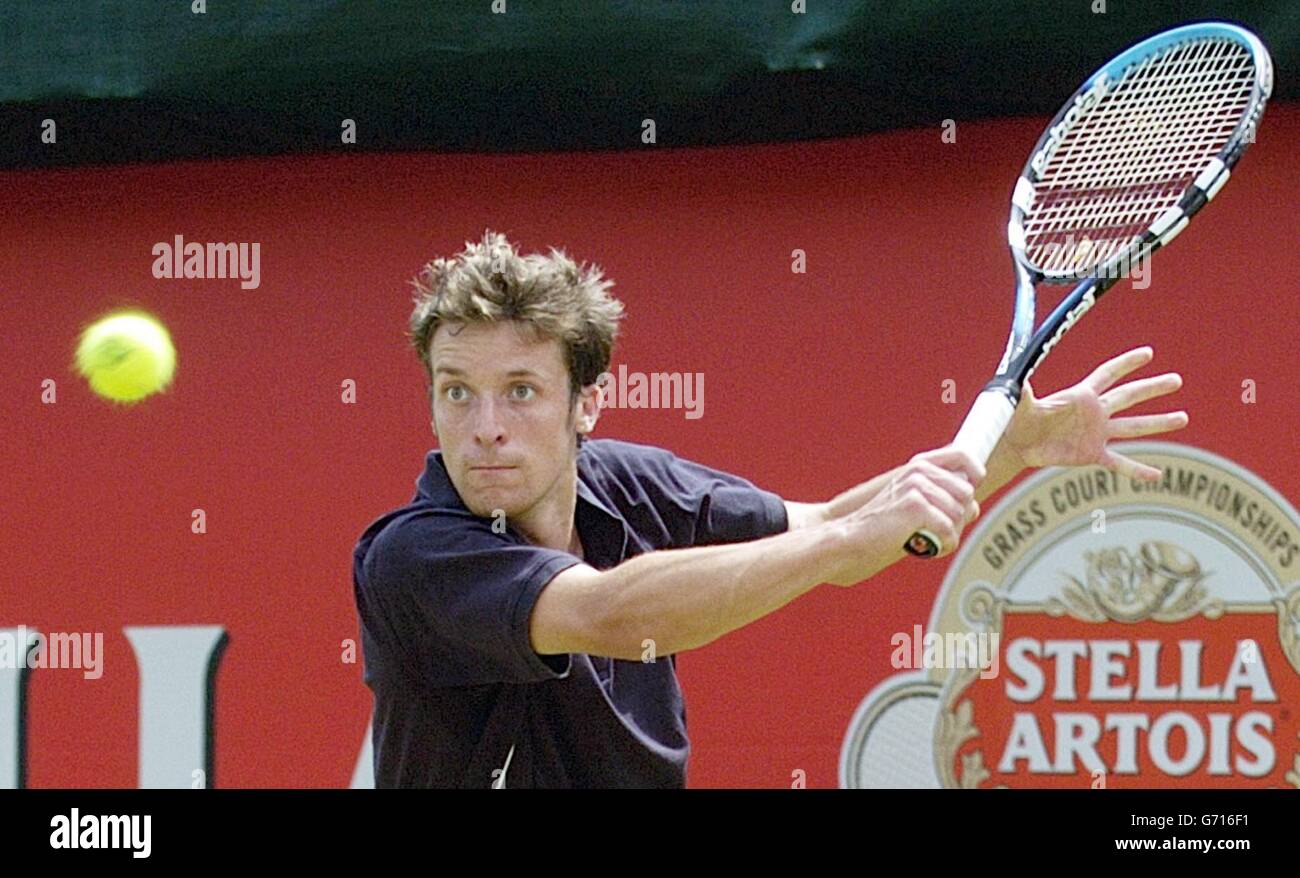 Great Britain's Ian Flanagan in action, defeating Romania's Victor ...