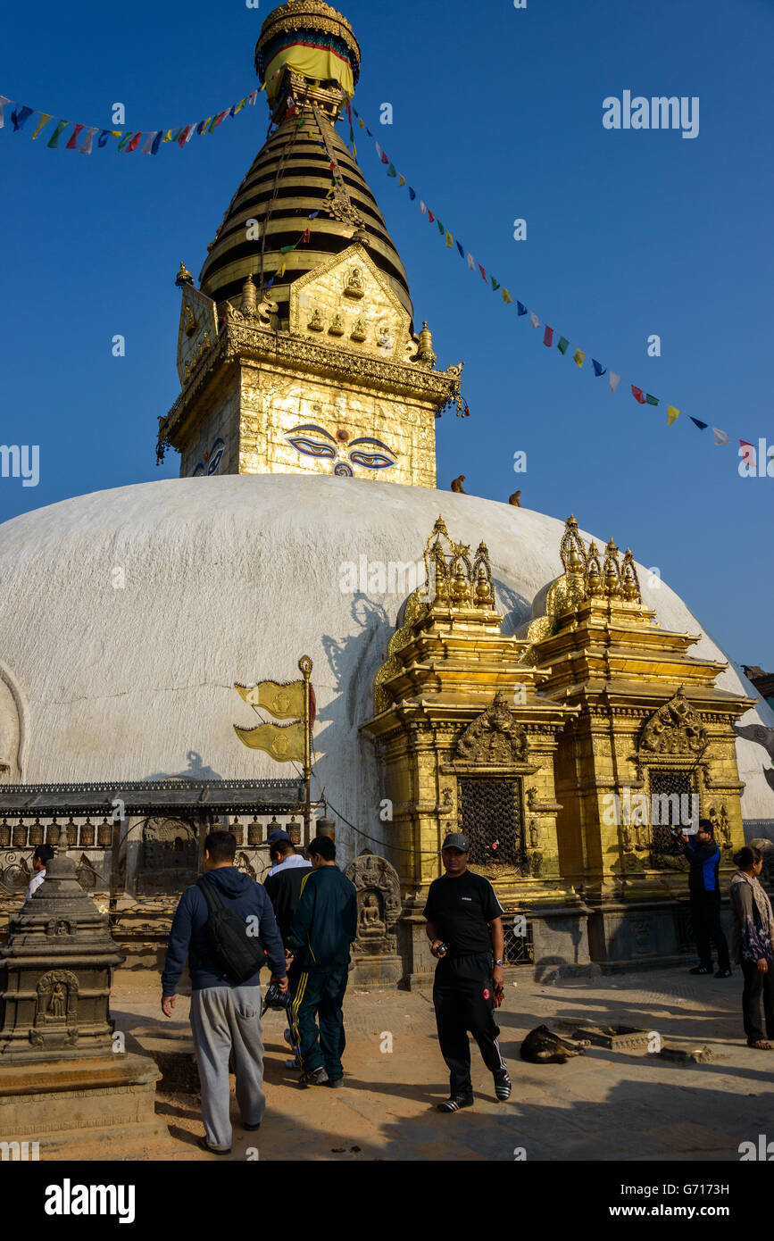 Kathmandu swayambhunath eyes hi-res stock photography and images - Alamy
