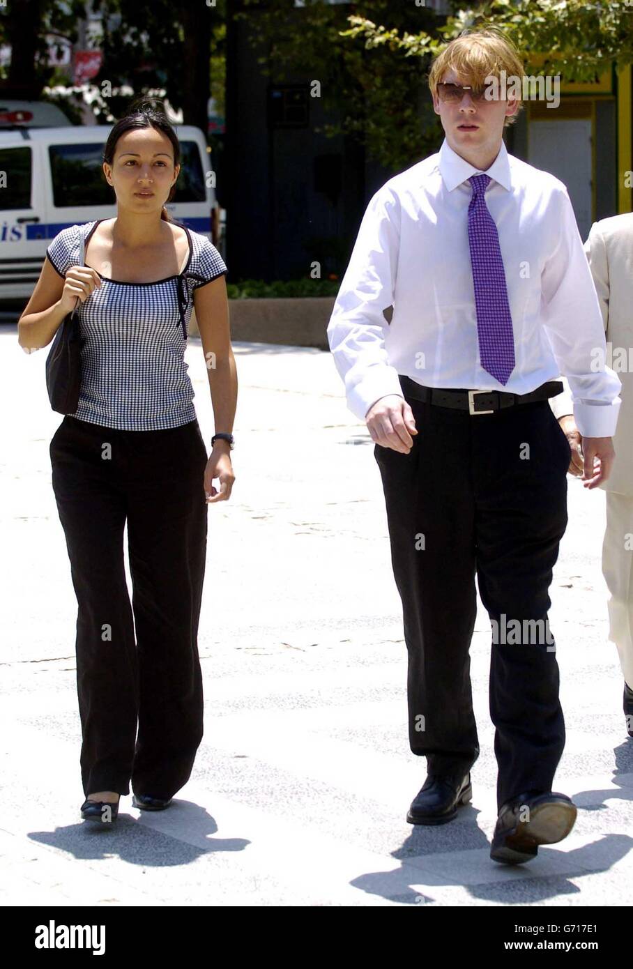 David and Ozlem Grimason, from Lanarkshire, arrive at Karsiyaka court ...