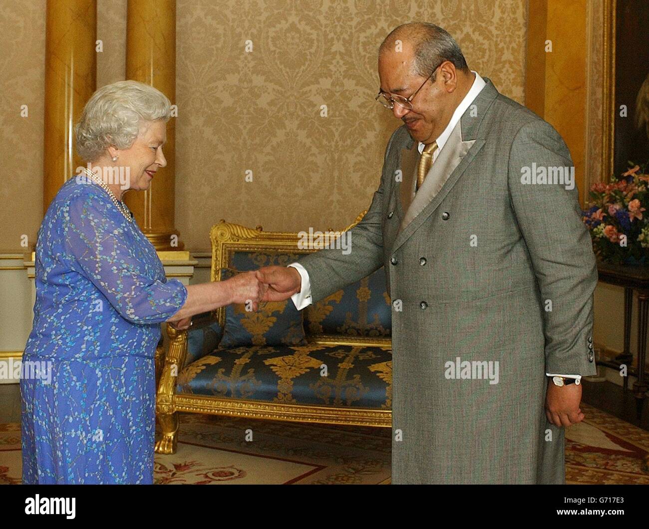 Queen Elizabeth II receives His Royal Highness Crown Prince Tupouto'a ...