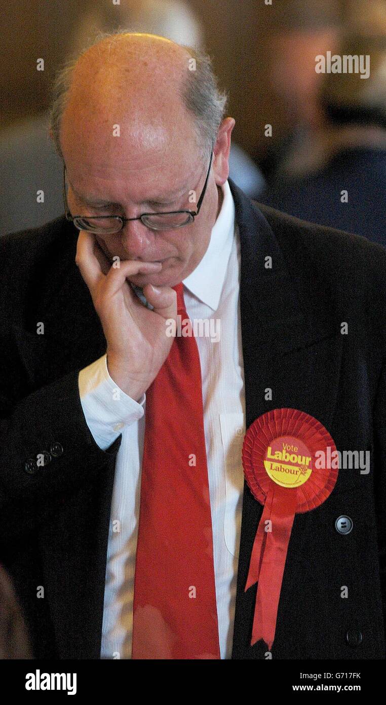 Labour Party supporters wait anxiously for the results during the Leeds ...
