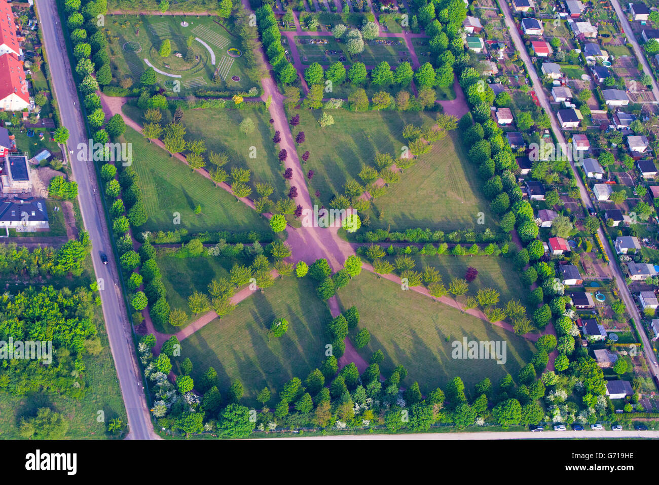 Park, Magdeburg-Ottersleben, Saxony-Anhalt, Germany Stock Photo - Alamy
