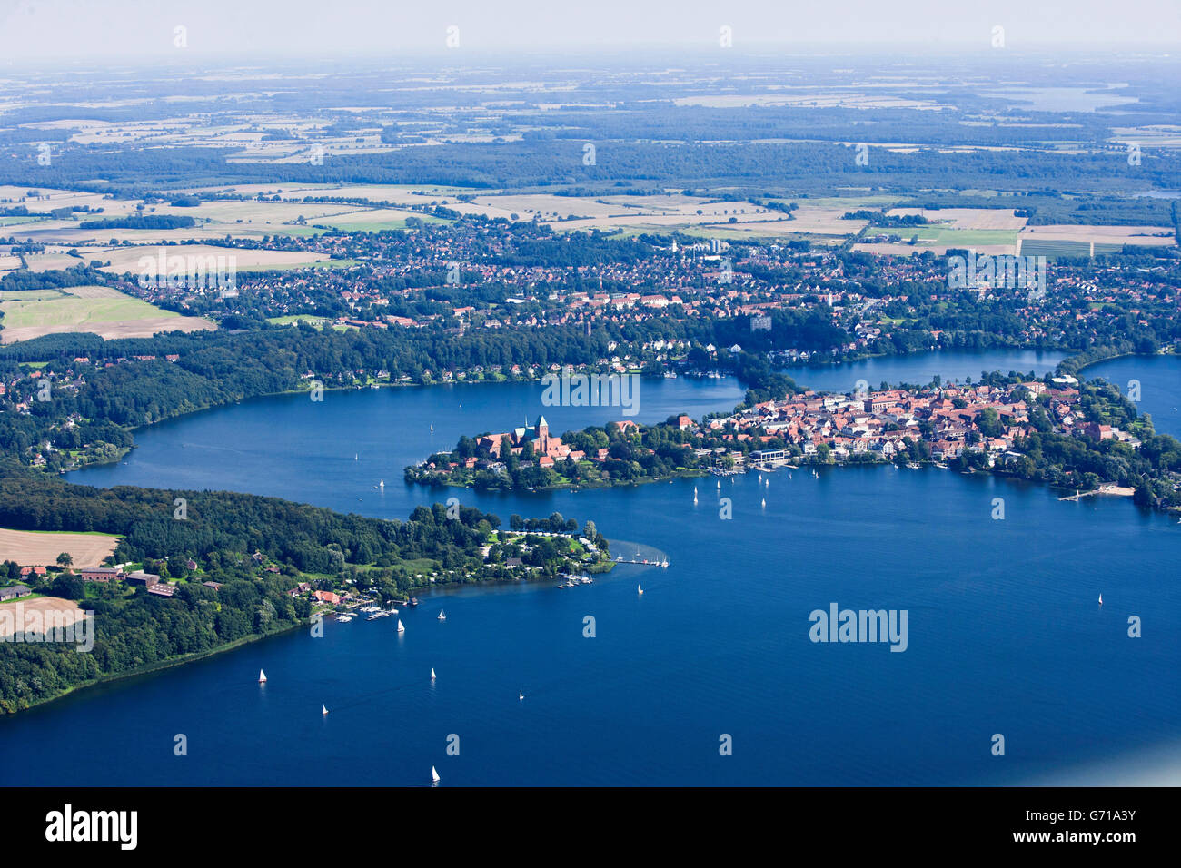 Ratzeburg, Lauenburgische Seen, Domsee, Schleswig-Holstein, Germany Stock Photo - Alamy