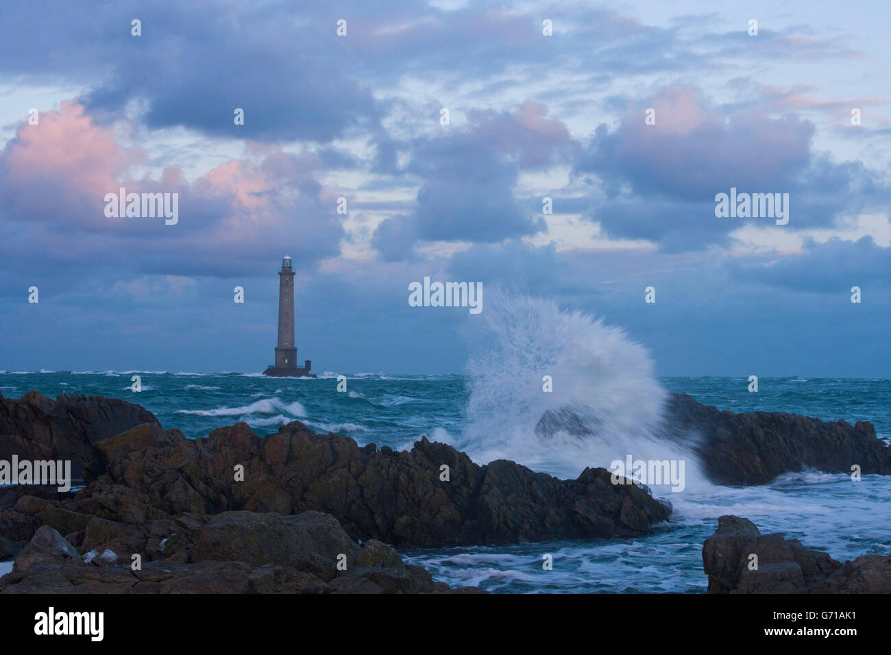 Lighthouse cap la hague sea hi-res stock photography and images - Alamy