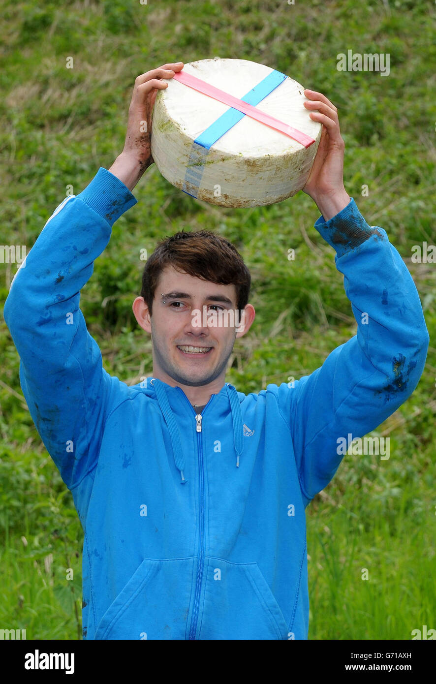 Josh Shepherd, 19, from Brockworth, celebrates winning the Men's ...