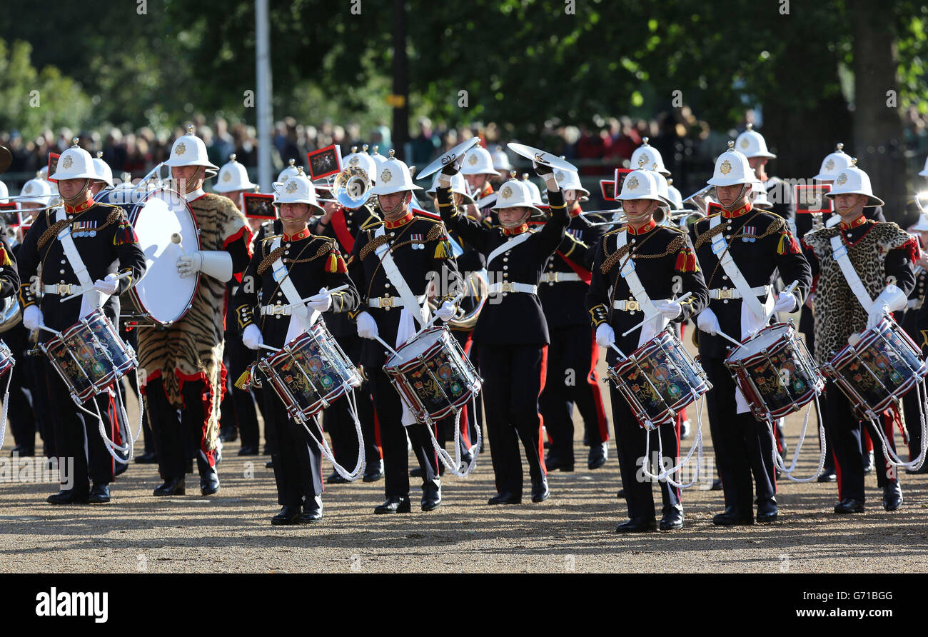 Royal marines 350th anniversary parade hi-res stock photography and ...