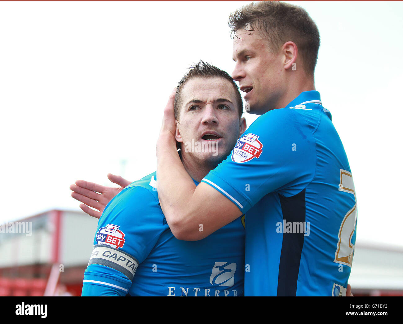 Leeds United's Ross McCormack celebrates scoring against Barnsley with ...