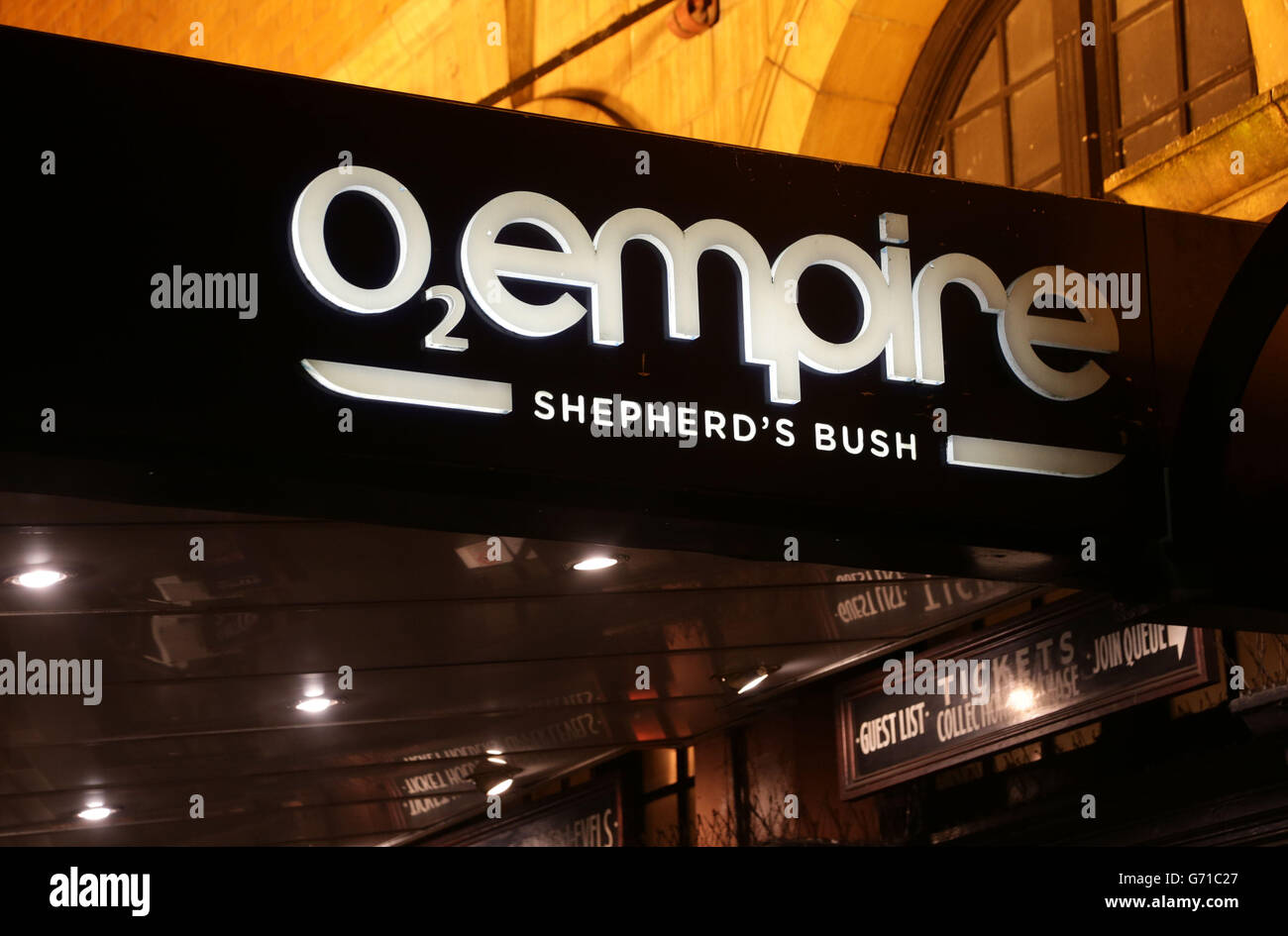 The o2 shepherds bush empire music venue in london hi-res stock ...