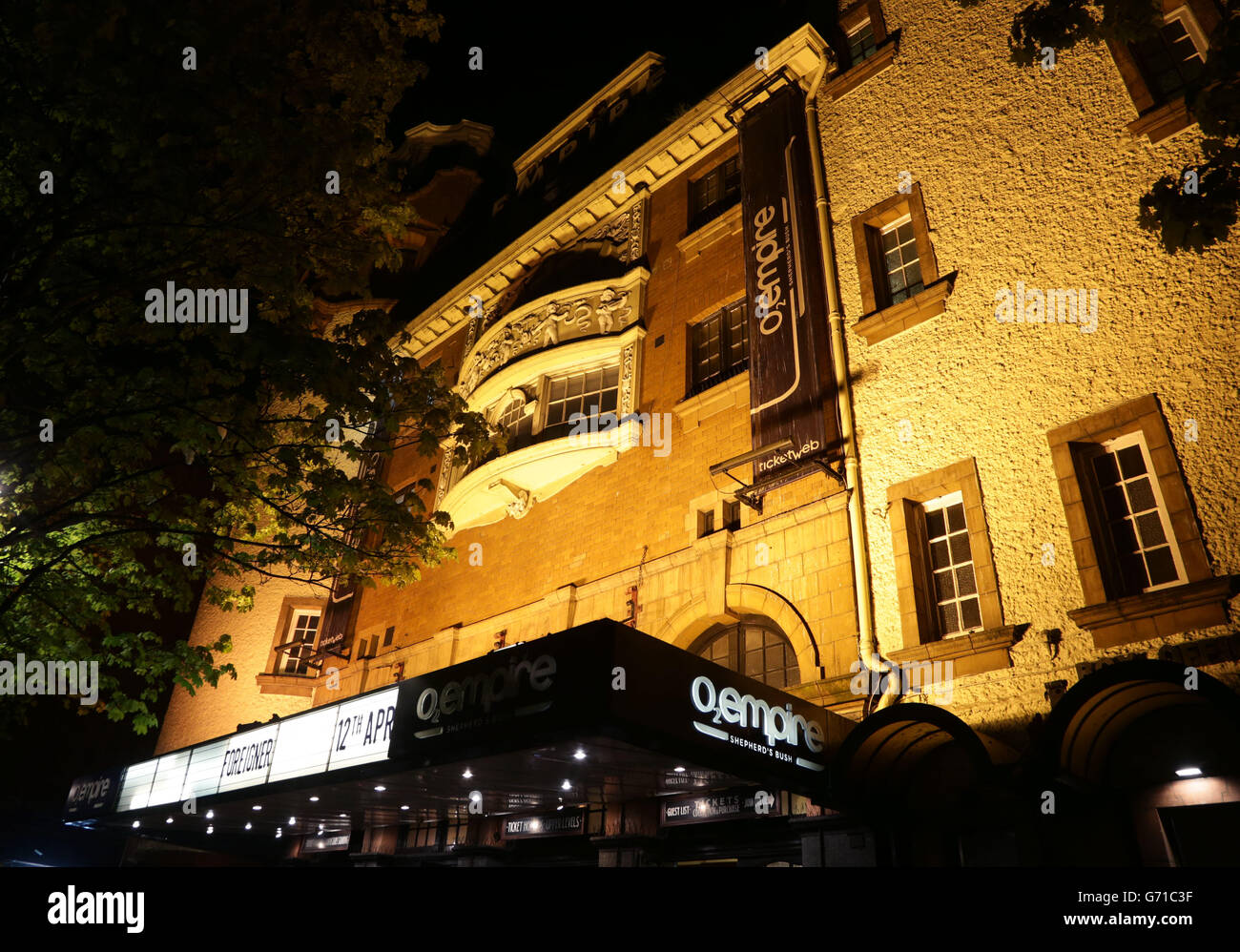 The o2 shepherds bush empire music venue in london hi-res stock ...