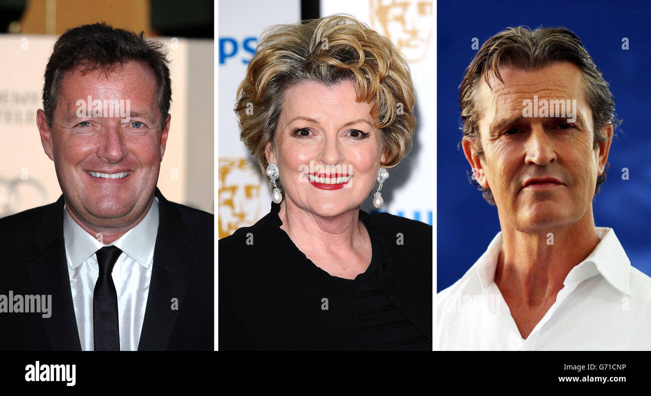 File photos of (from the left) Piers Morgan, Brenda Blethyn and Rupert ...