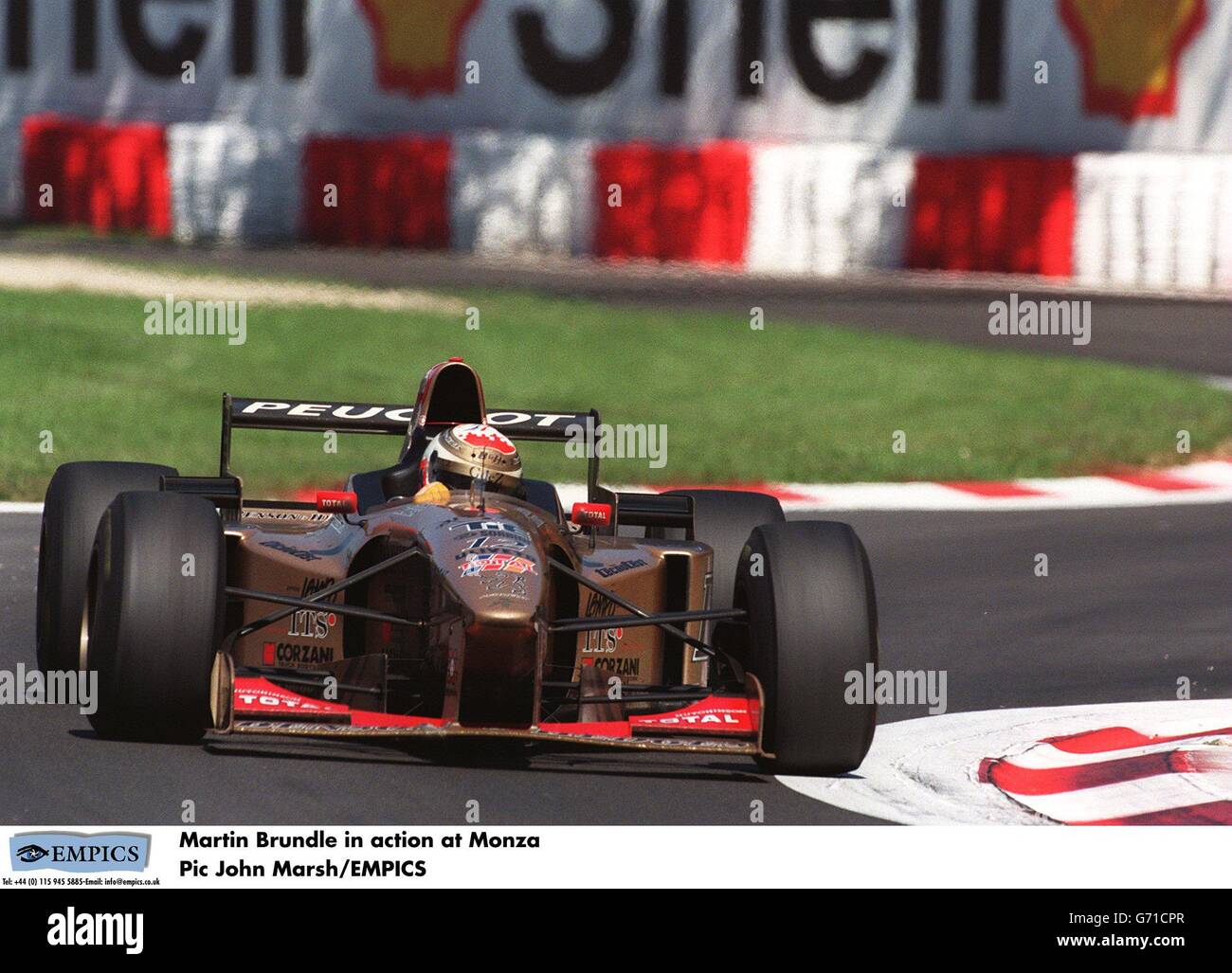 Motor Racing - Italian Grand Prix. Martin Brundle in action at Monzar ...