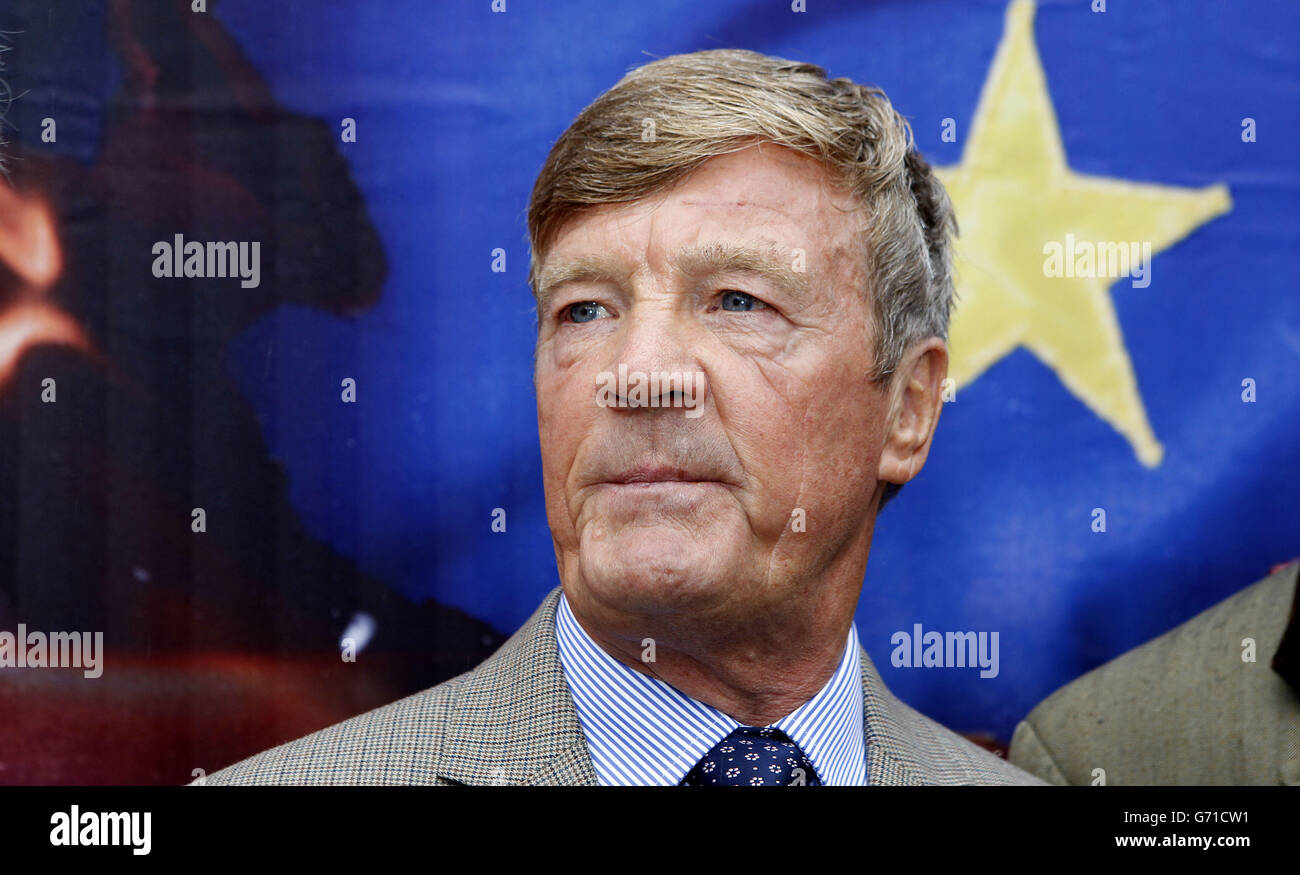 Paul Sykes at the launch of the Ukip European election bilboard ...