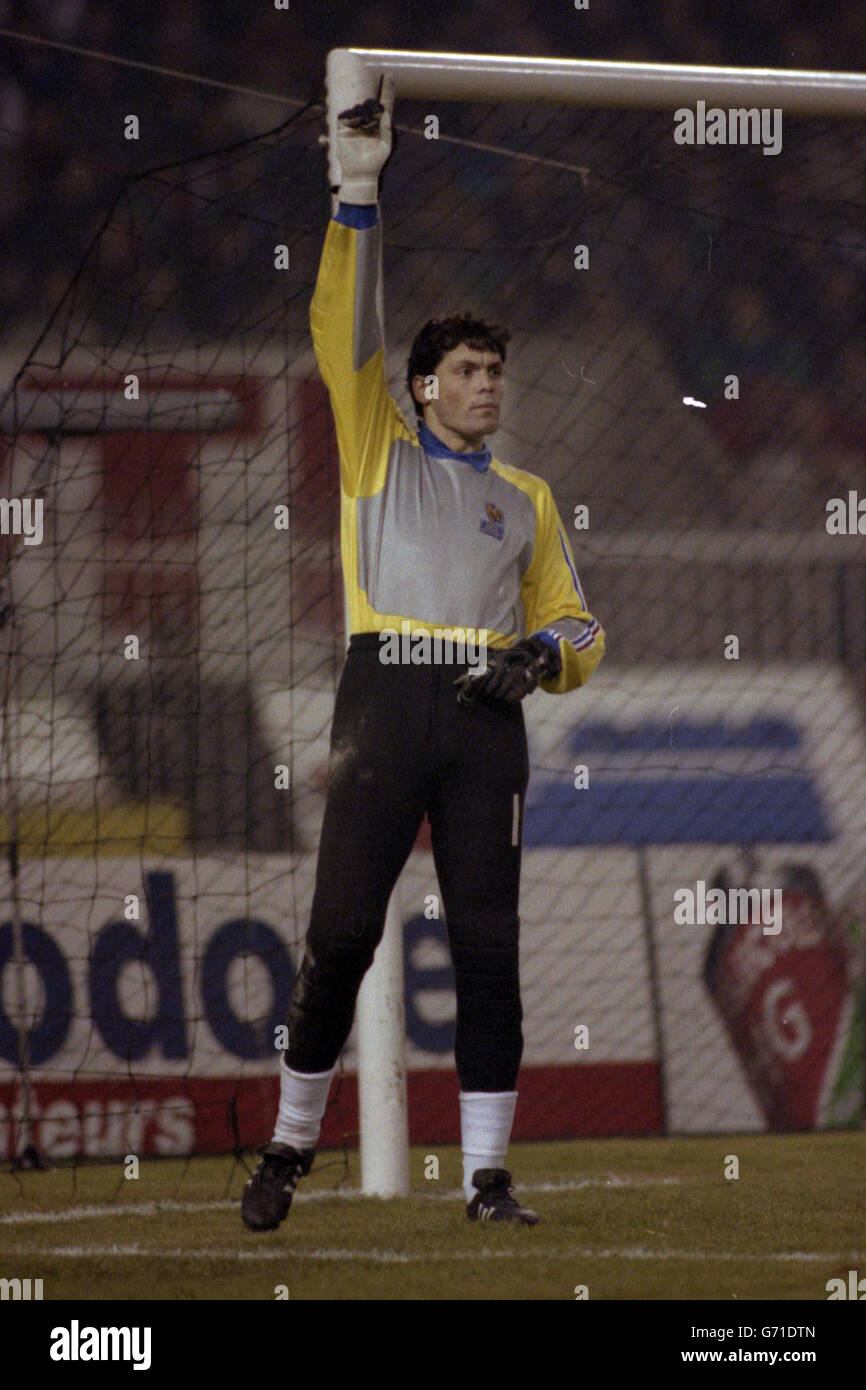 INTERNATIONAL SOCCER. BRUNO MARTINI, FRANCE goalkeeper Z4 Stock Photo ...