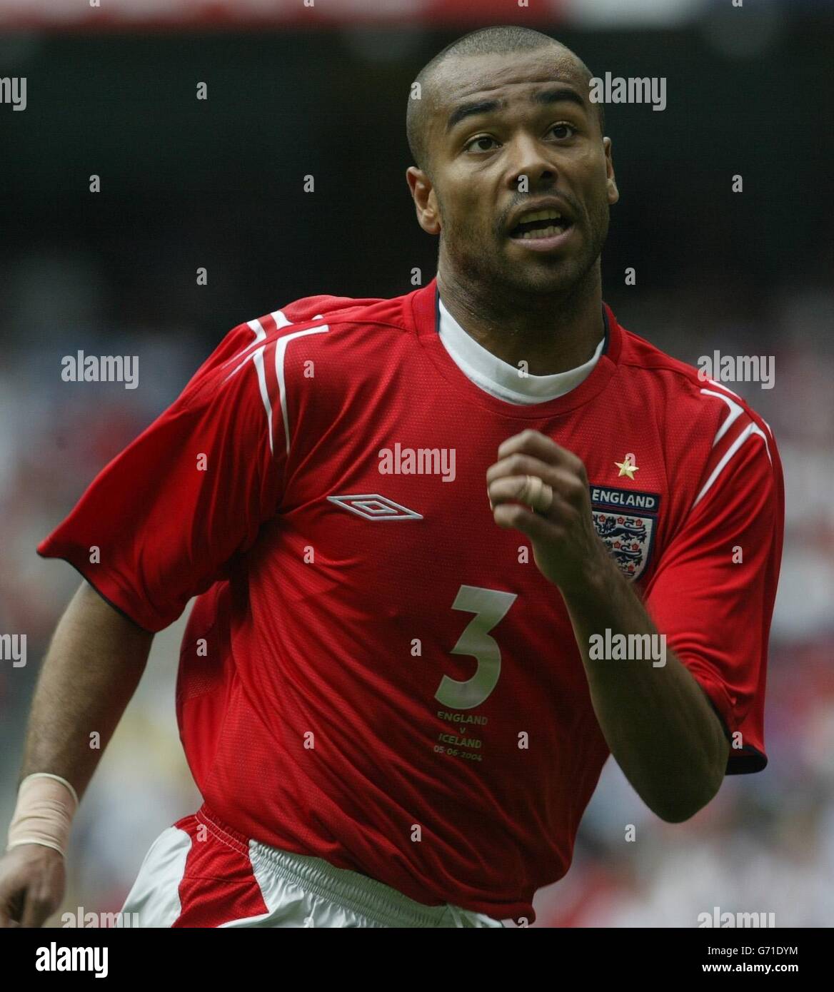 England's Ashley Cole in action during the International Friendly match ...