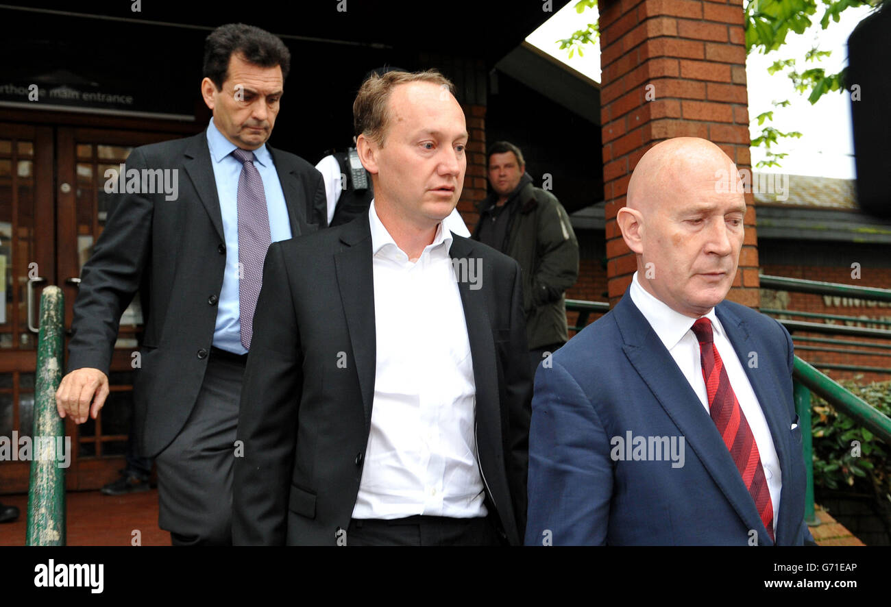 Gary clarence centre leaves wimbledon magistrates court hi-res stock ...
