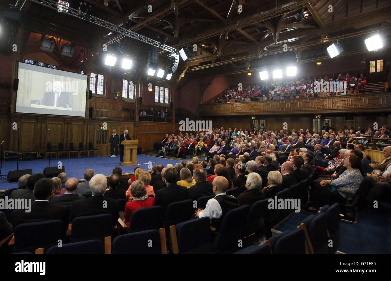 The memorial service for former MSP Margo MacDonald at Assembly Hall in ...