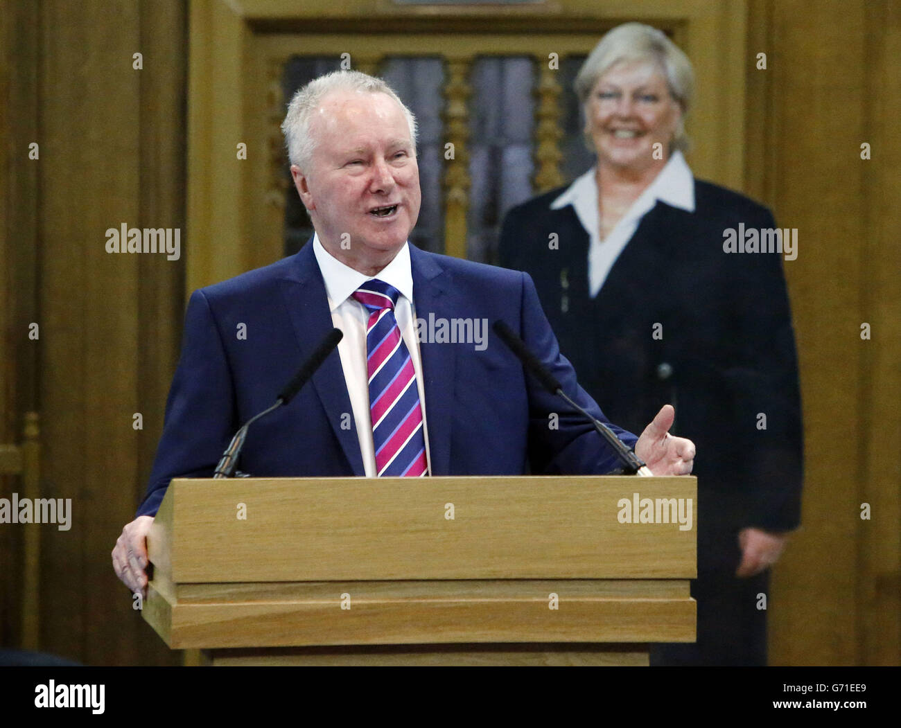 Health Secretary Alex Neil during a memorial service for former MSP ...