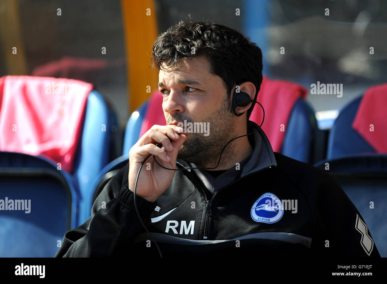Brighton and hove albion goalkeeping coach ruben martinez hi-res stock ...