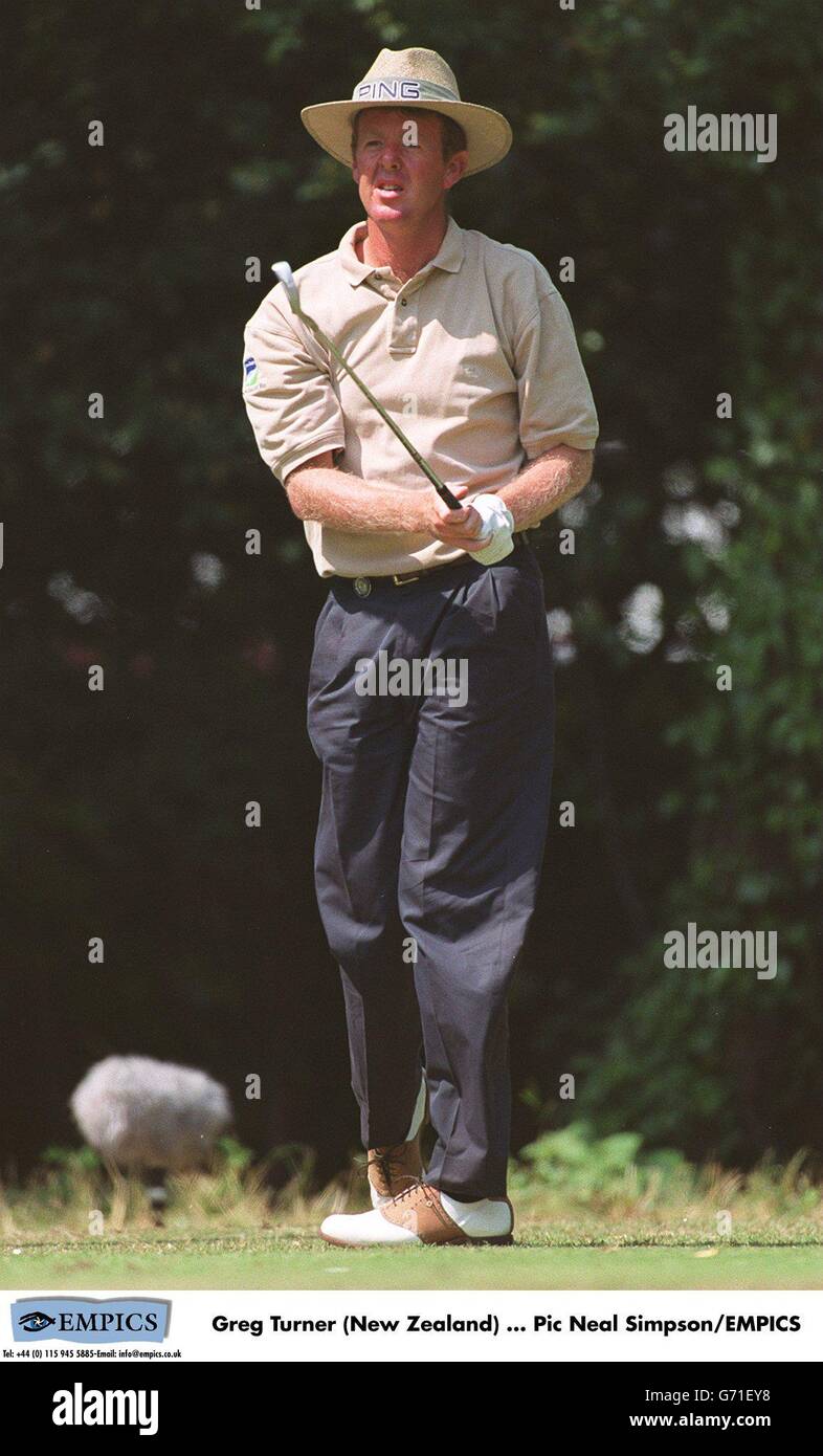 Golf - The Open Championship Royal Lytham & St Annes 1996. Greg Turner (New Zealand Stock Photo ...